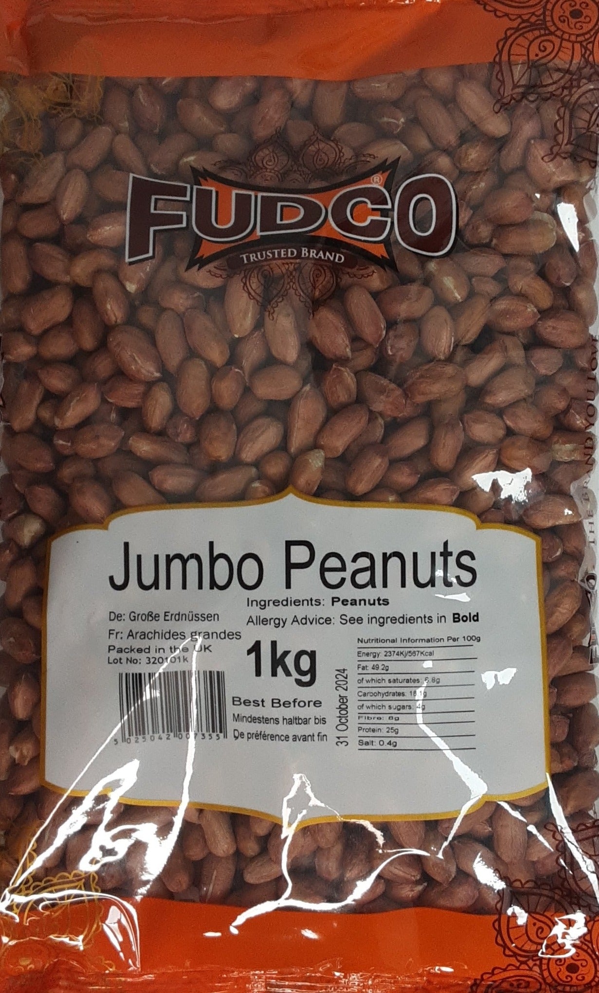 Fudco Peanuts Jumbo 1Kg – ExoticEstore