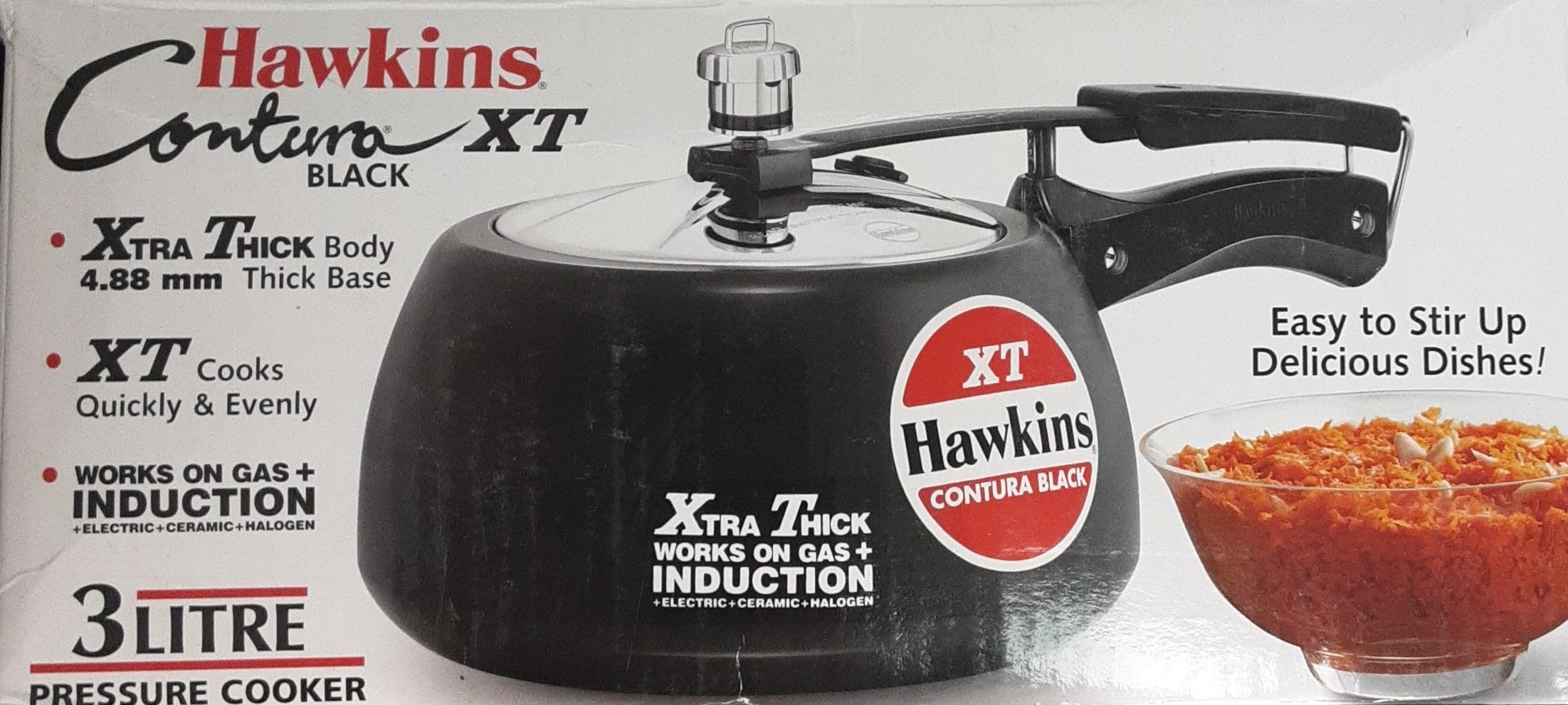 Hawkins Pressure Cooker Contura Black 3Litre – ExoticEstore