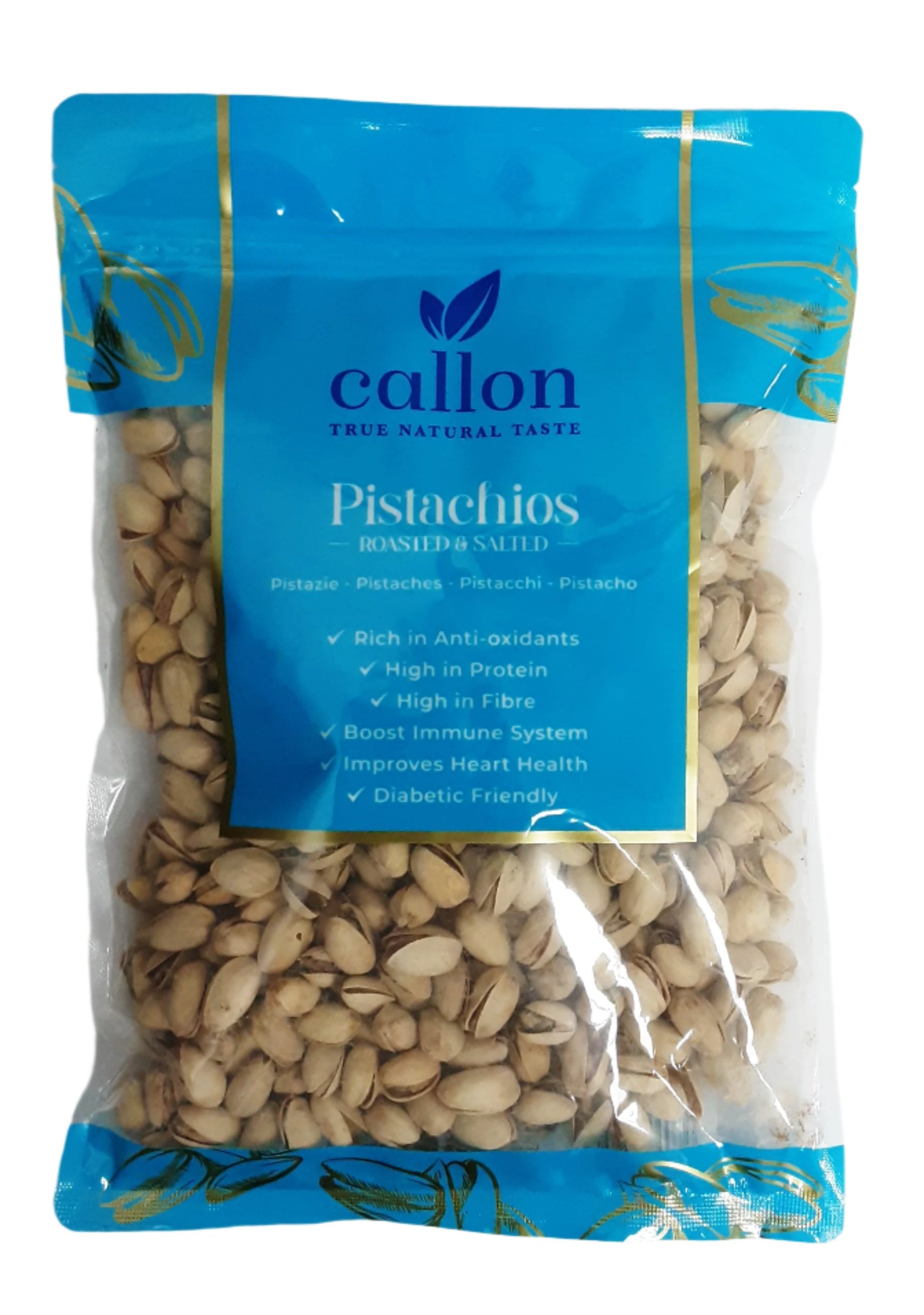 Callon Roasted Salted Pistachios True Natural Taste Premium Quality 60 ...