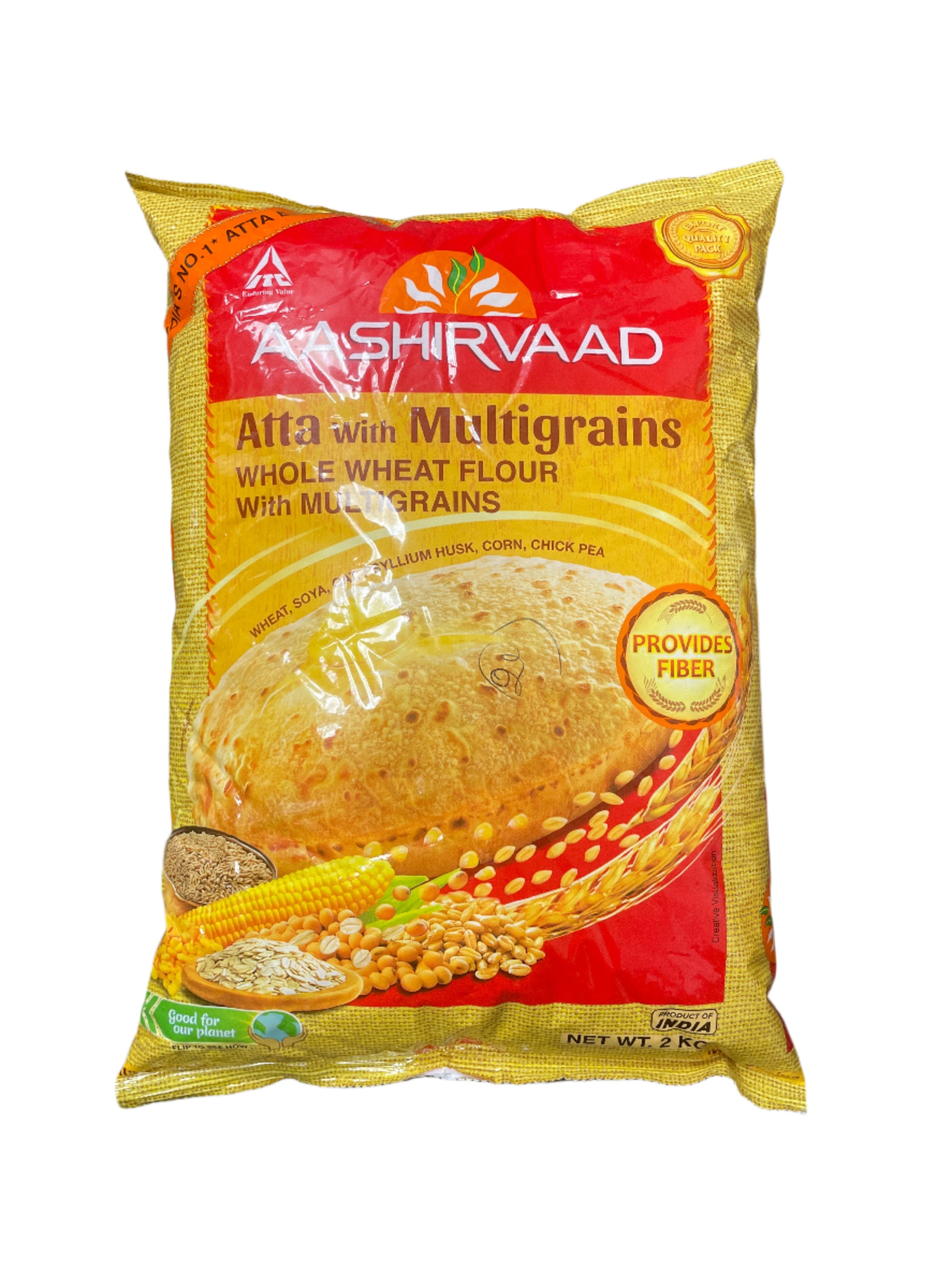 Aashirvaad Atta Multigrains Whole Wheat Flour 2Kg – ExoticEstore