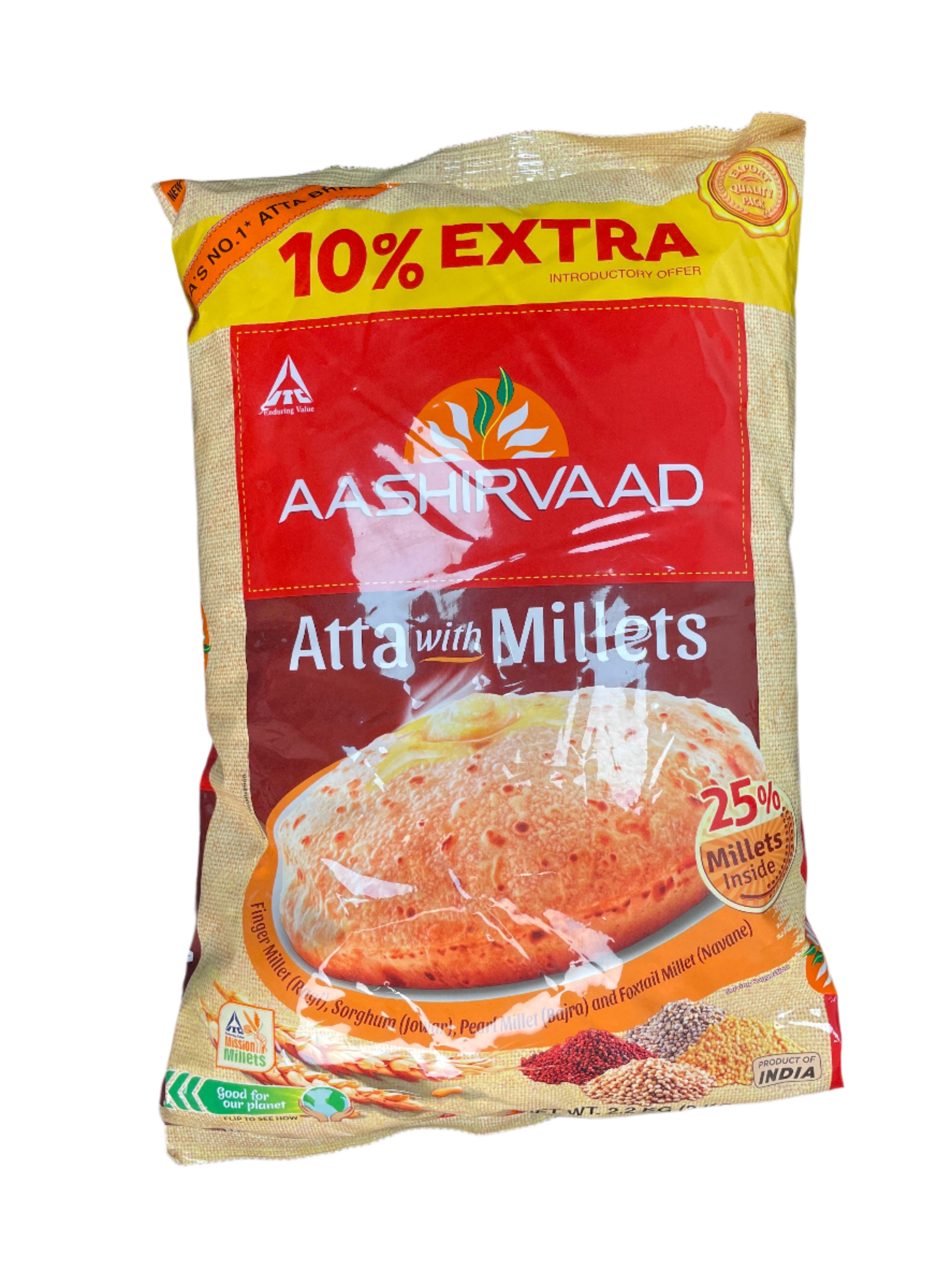 Aashirvaad Atta With Millets 2Kg – ExoticEstore