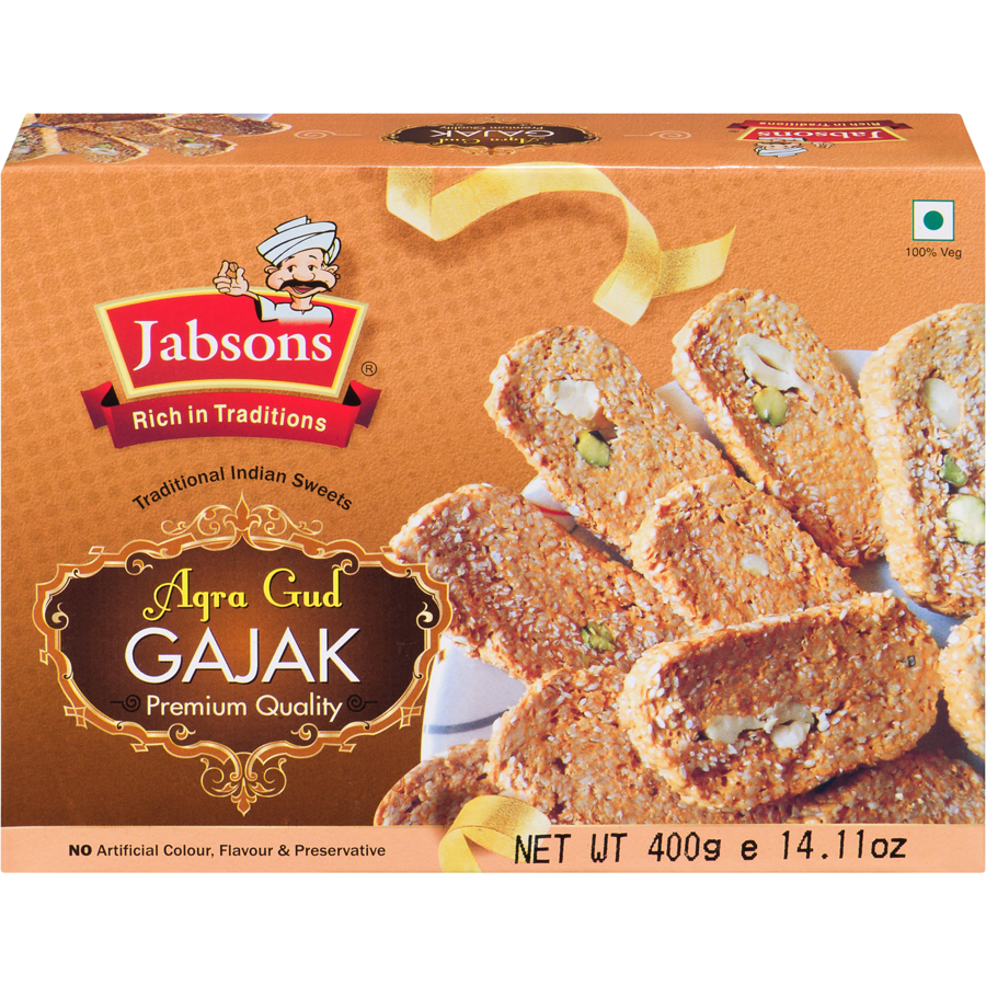 Jabsons Sweets Agra Gud Gajak 400g – ExoticEstore