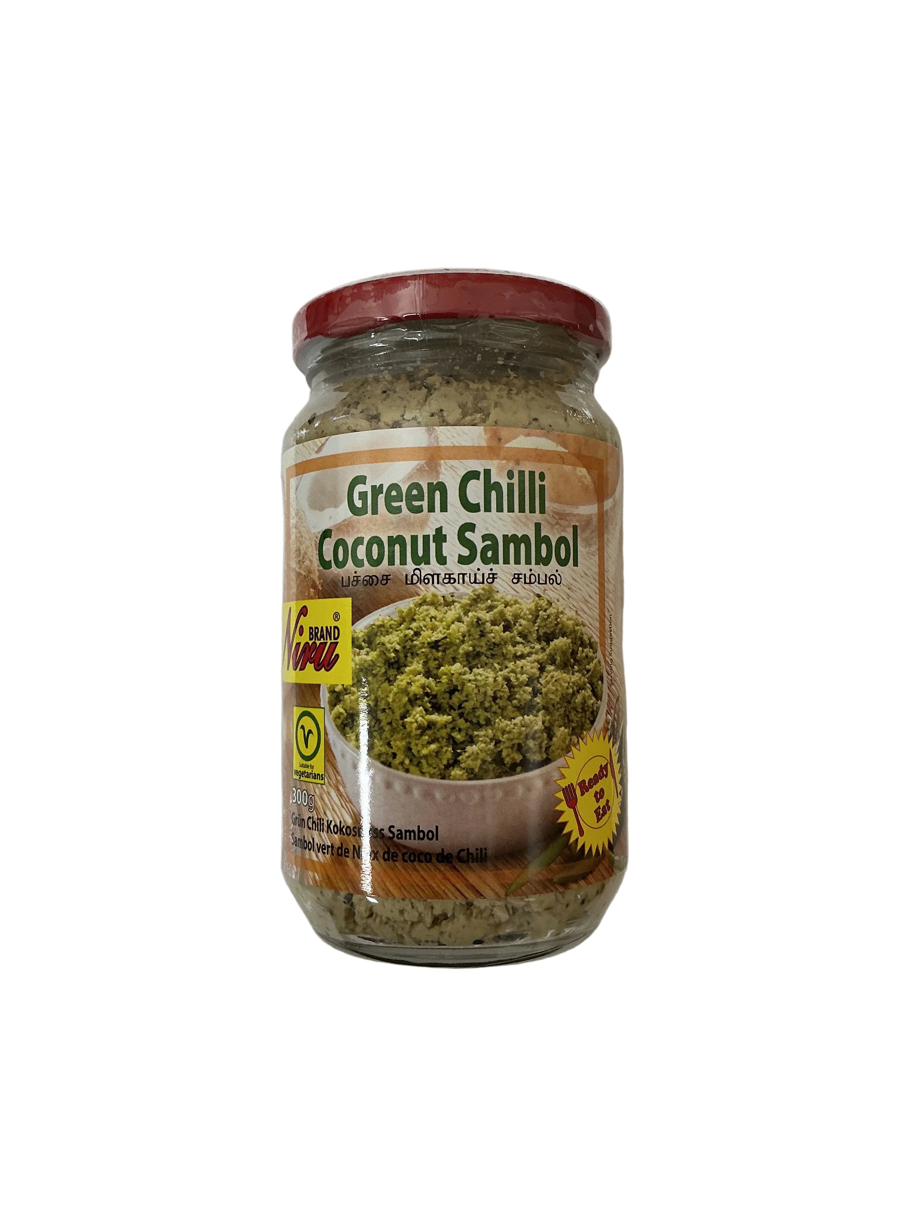 Niru Chutney Green Chilli Coconut Sambol 300g – ExoticEstore
