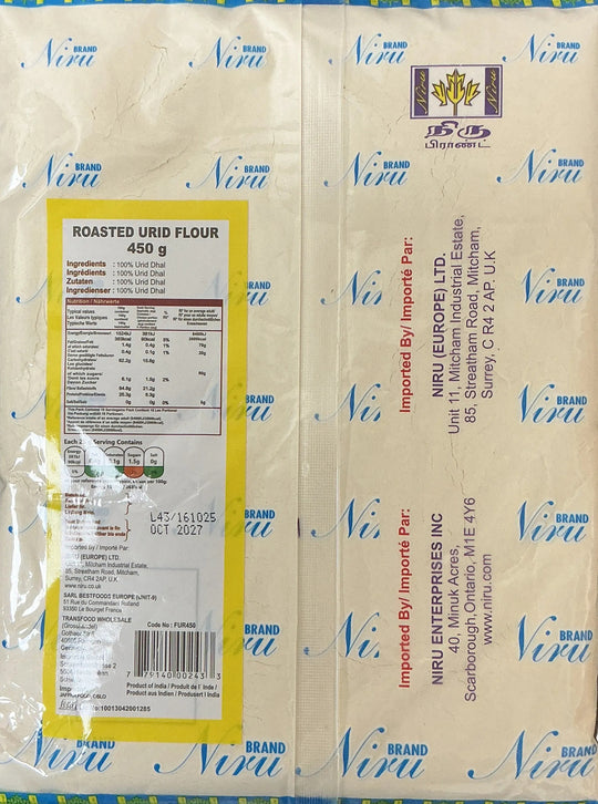 Niru Flour Urid Roasted 450g – ExoticEstore