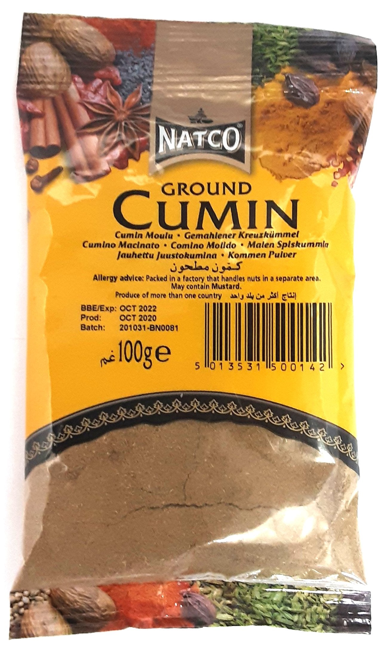 Natco Cumin Jeera Ground 100g – ExoticEstore