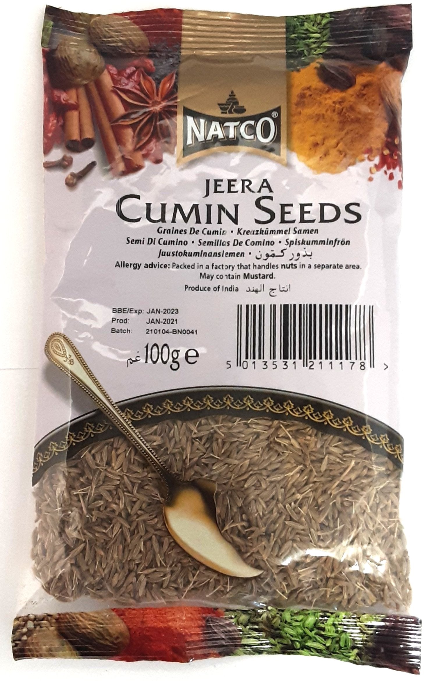 Natco Cumin Seeds Jeera Whole 100g – ExoticEstore