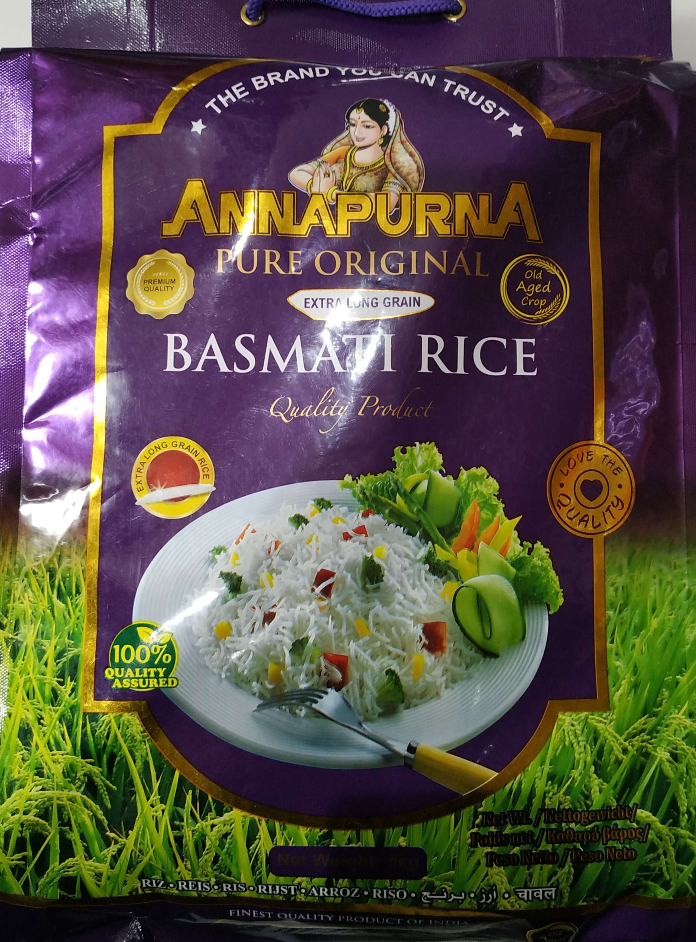 AnnaPurna Rice Basmati XXL Extra Long 1121 10kg – ExoticEstore