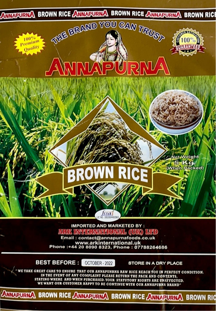 Annapurna Rice Brown 5kg – ExoticEstore