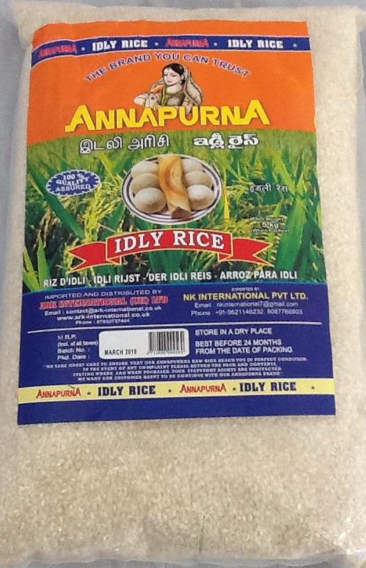 Annapurna Rice Idli 5kg BBE June 2025 – ExoticEstore