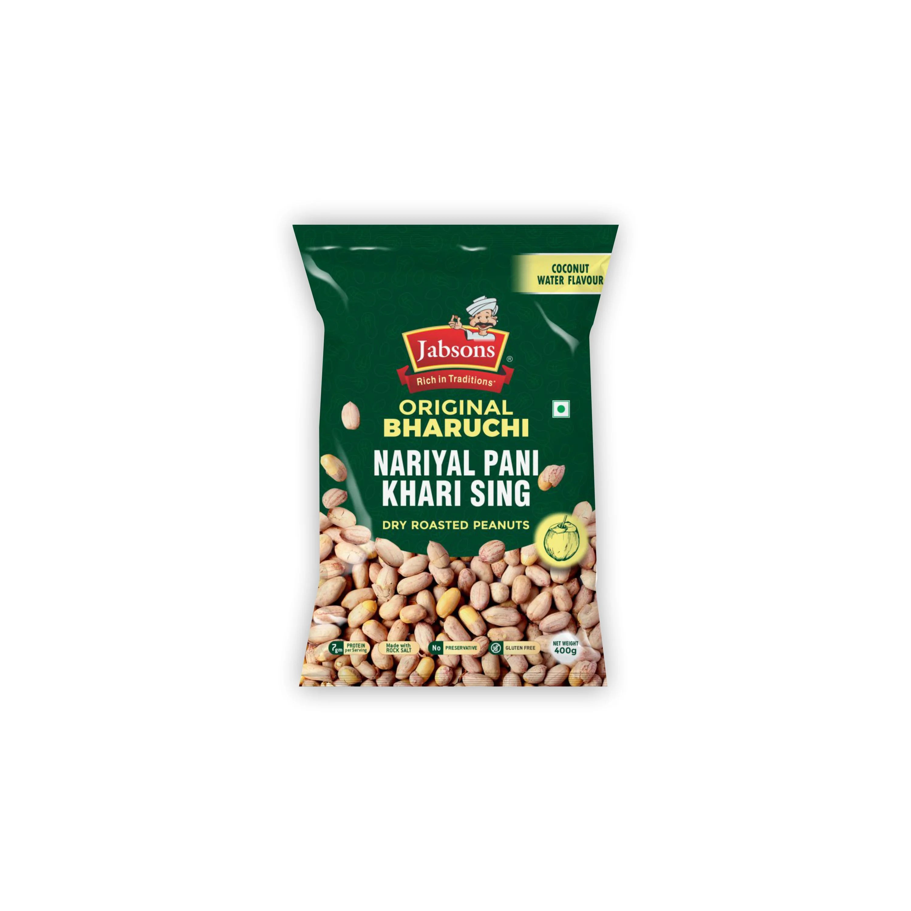 Jabsons Original Bharuchi Nariyal Pani Khari Sing Peanut 400g ...