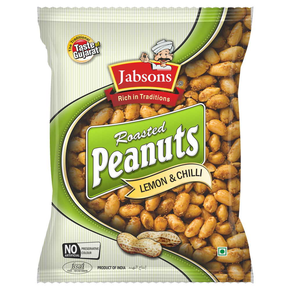 Jabsons Roasted Peanuts Lemon & Chilli 140g – ExoticEstore