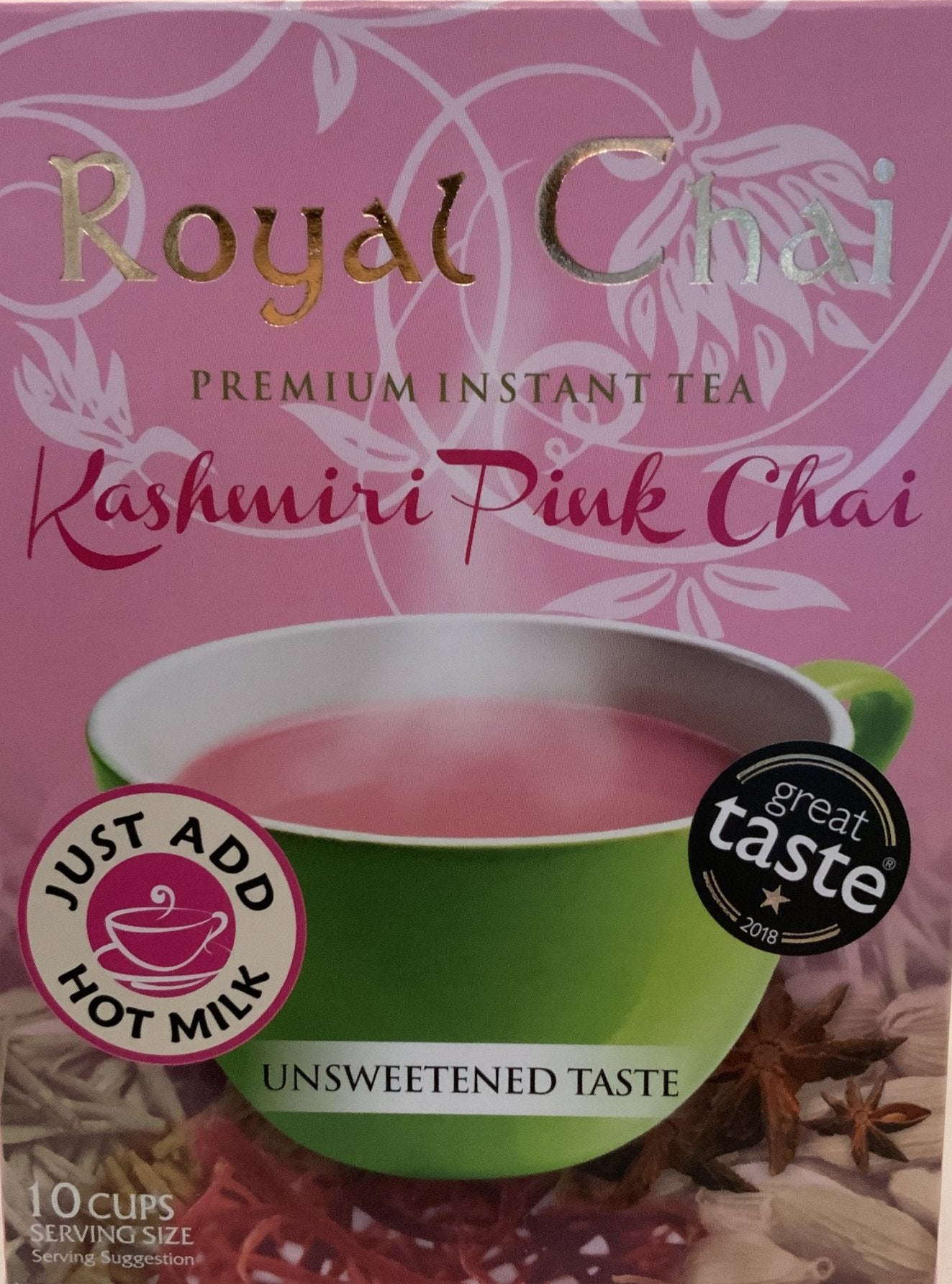 Royal Chai Instant Tea Kashmiri Pink Chai unsweetened 200g – ExoticEstore